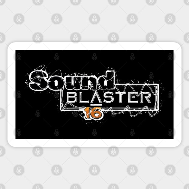 Sound Blaster 16 Retro Computing - Computer - Sticker | TeePublic
